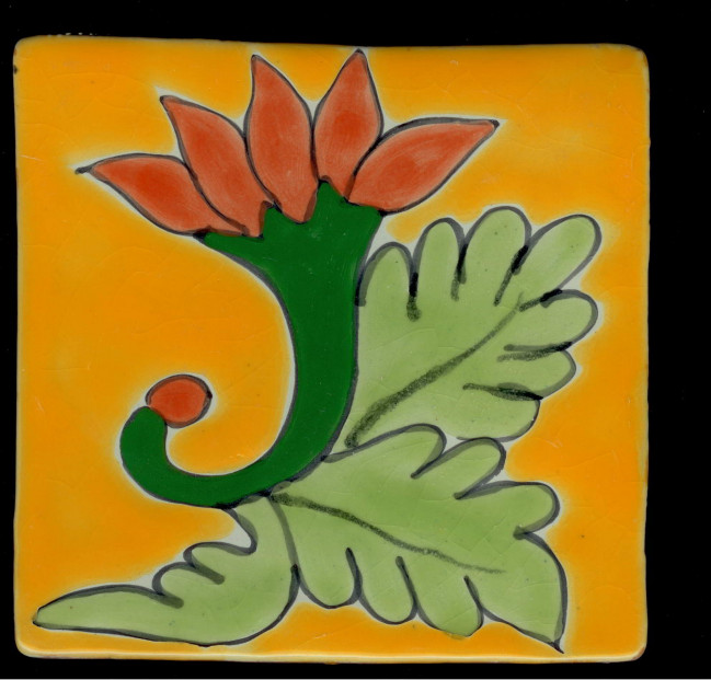 Hand Painted Pool Tiles - Porcelain Baroque Designs 6