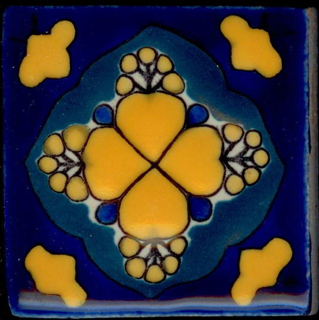 Hand Painted Pool Tiles - Porcelain Baroque Designs 8