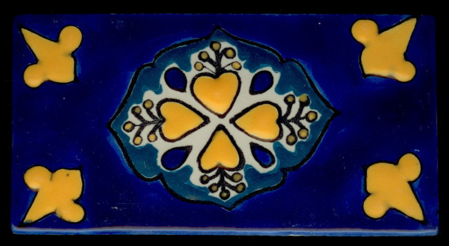 Hand Painted Pool Tiles - Porcelain Baroque Designs 8