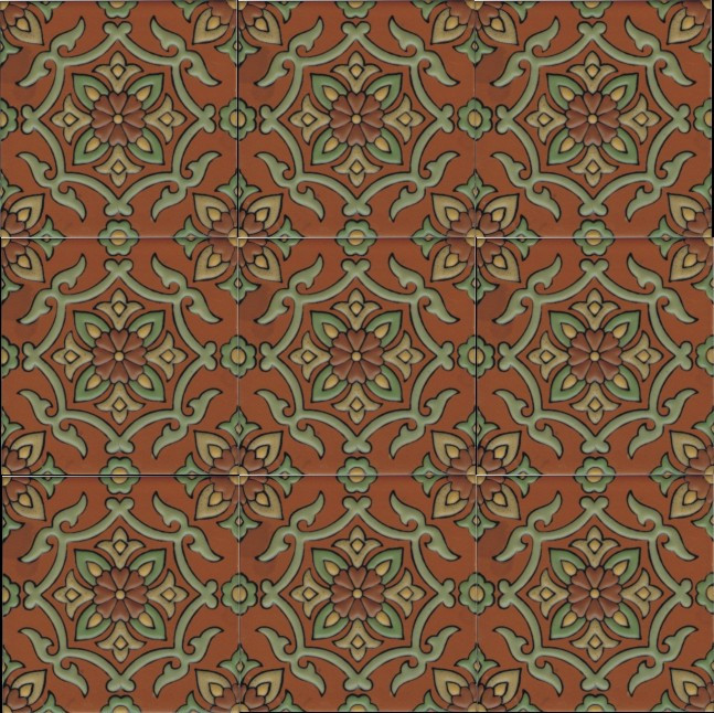 Catalina Designes - Santa Rosa, Terra Cotta - Mexican Tile