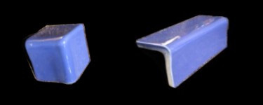 Hand Painted Pool Tiles - Poblano Porcelain Designs - V-Cap Corner